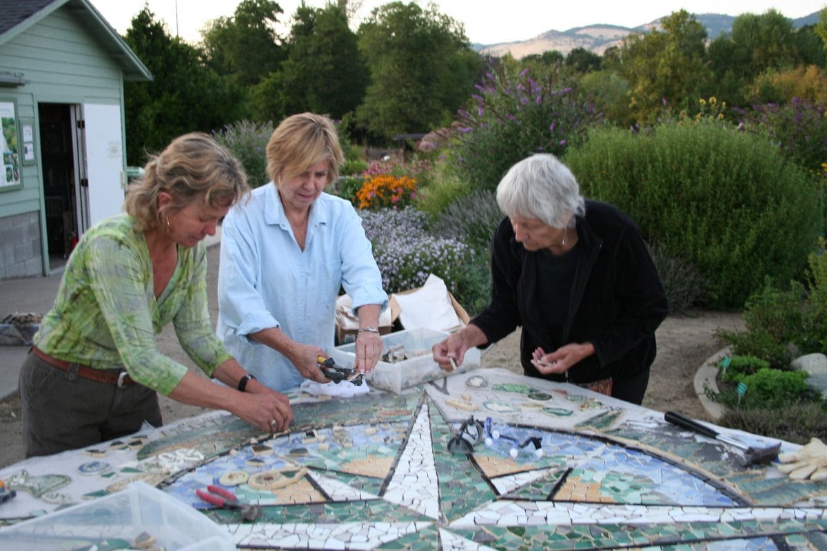 Compass Rose: Mosaic art at North Mountain Park - Walk Ashland