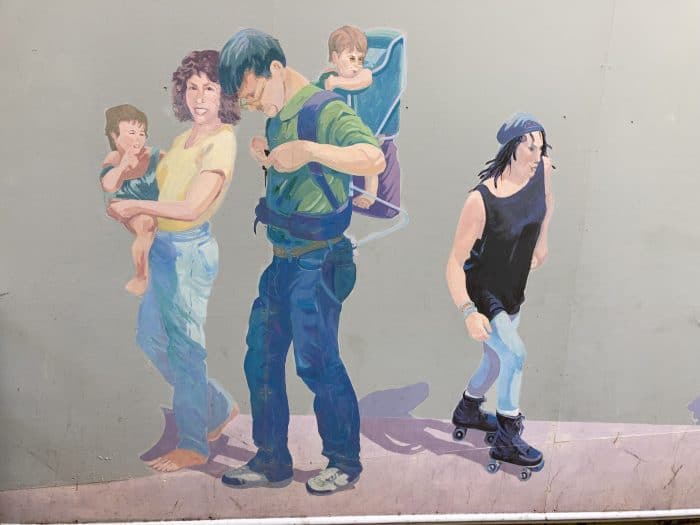The mural John Gaffey painted: "hidden" neighborhood art - Walk Ashland
