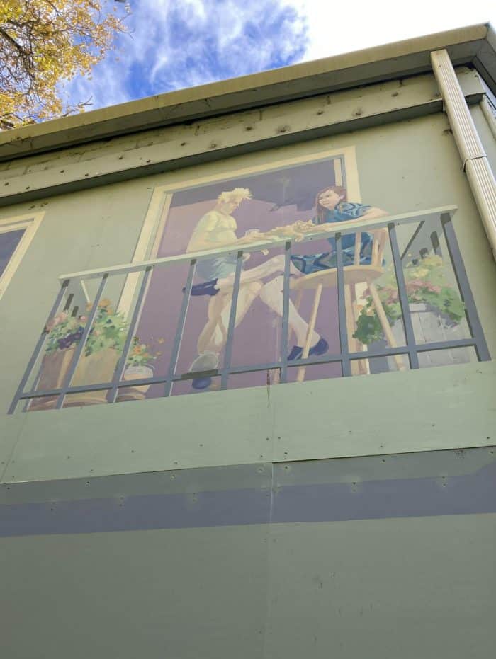 The mural John Gaffey painted: "hidden" neighborhood art - Walk Ashland