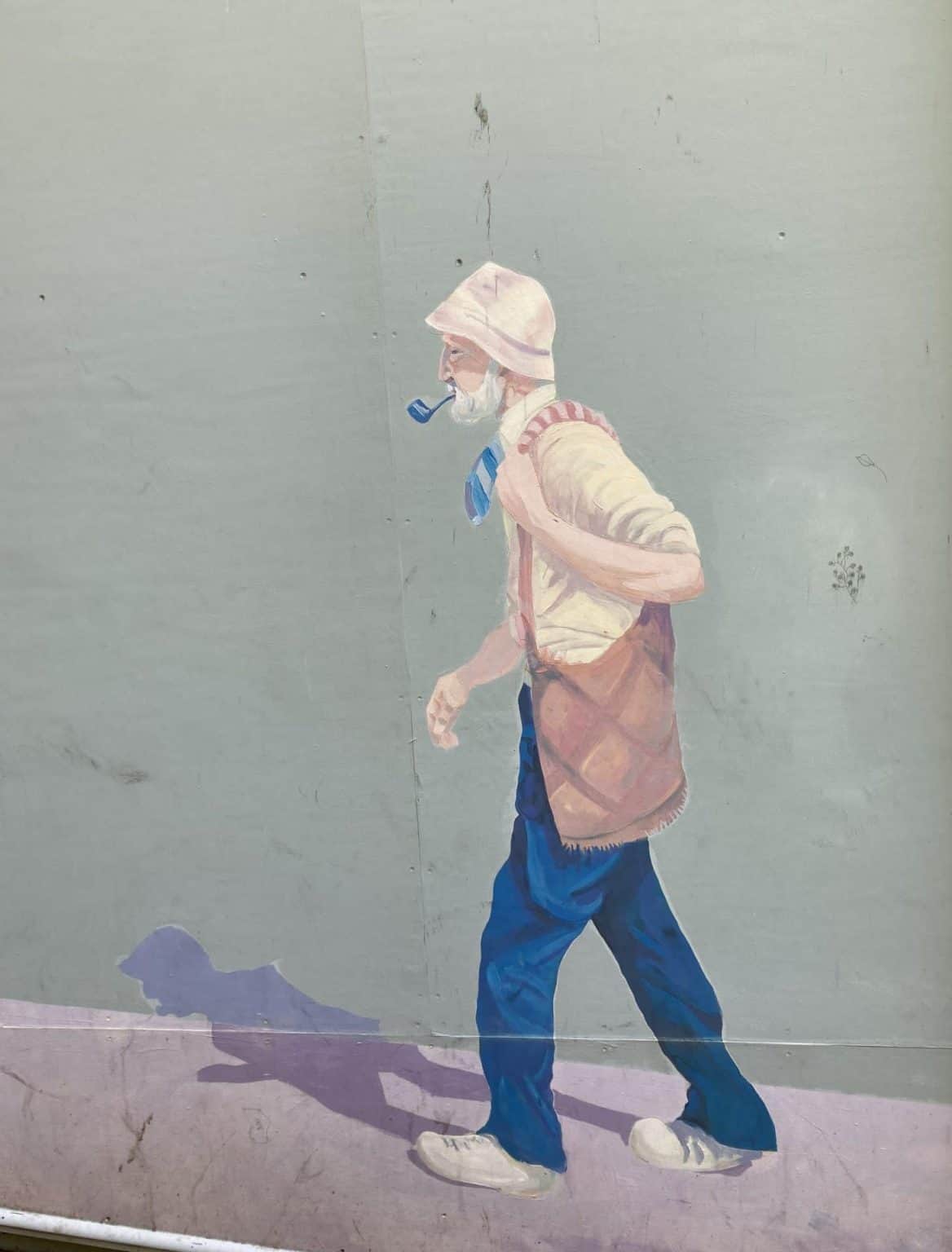 The mural John Gaffey painted: "hidden" neighborhood art - Walk Ashland