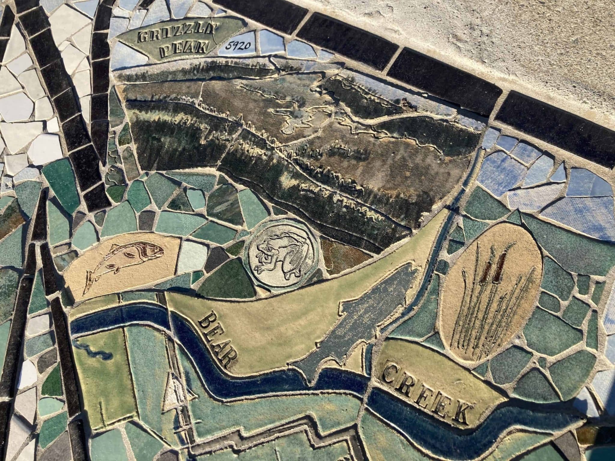 Compass Rose: Mosaic art at North Mountain Park - Walk Ashland