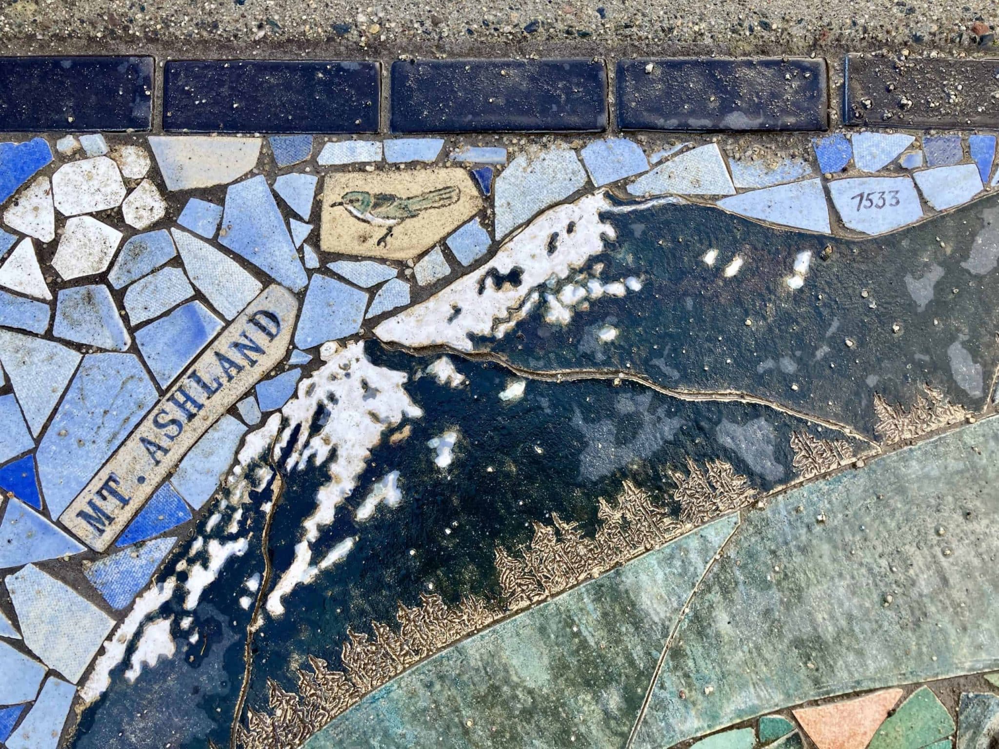 Compass Rose: Mosaic art at North Mountain Park - Walk Ashland