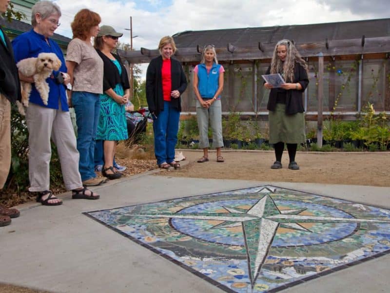 Compass Rose: Mosaic art at North Mountain Park - Walk Ashland
