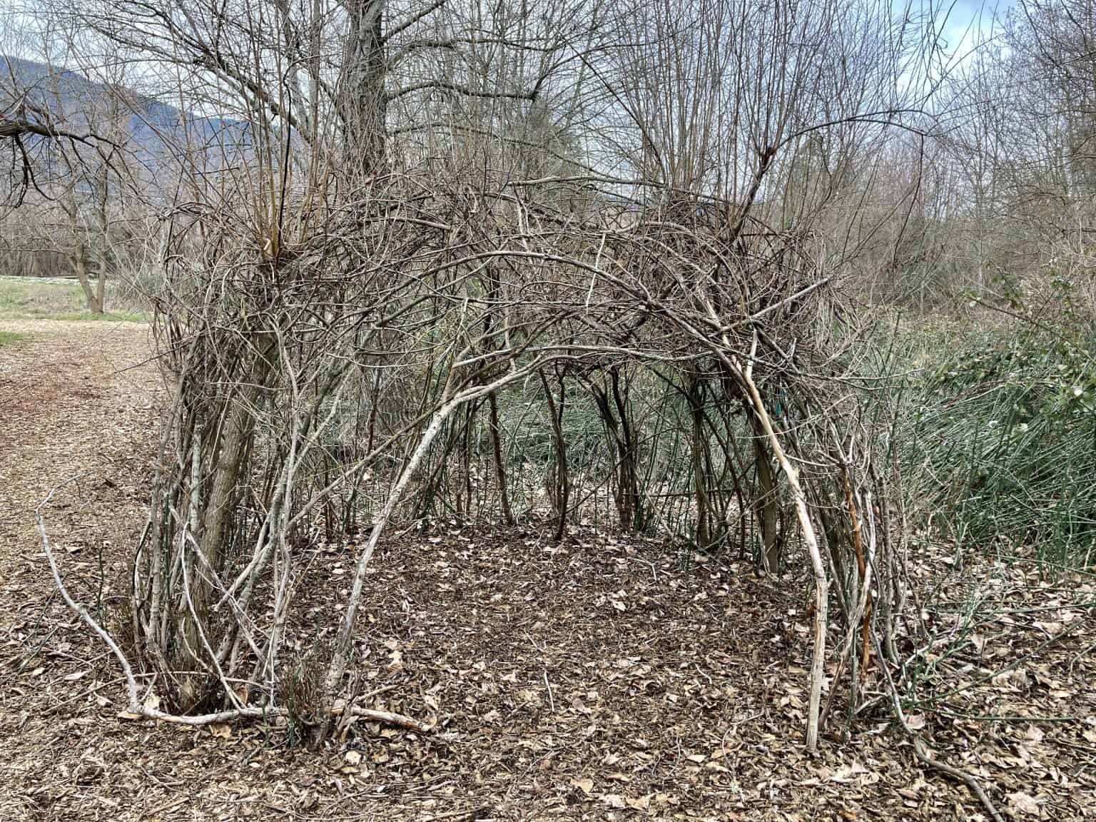 Living Willow Hut: "Living art" at North Mountain Park - Walk Ashland