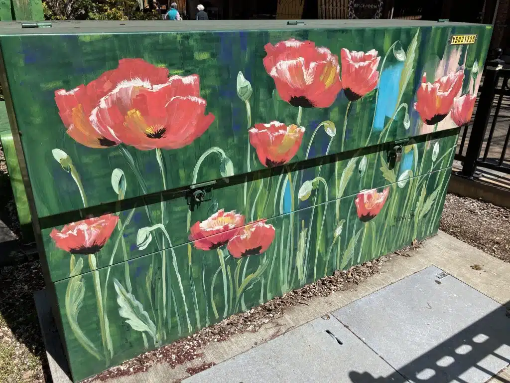 Painted Utility Boxes: Yelena Joy's four boxes - Walk Ashland