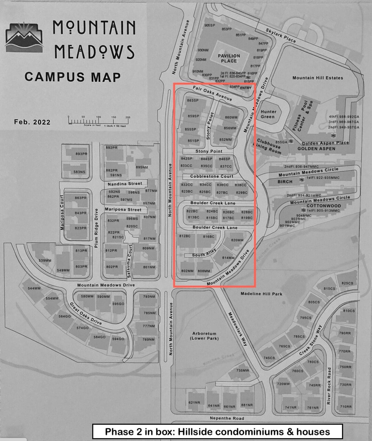 Mountain Meadows: Mountain Meadows Drive, Boulder Creek Lane, South ...