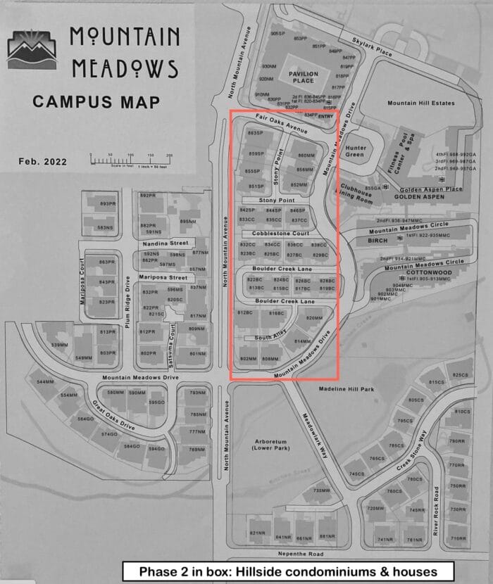 Mountain Meadows: Mountain Meadows Drive, Boulder Creek Lane, South ...